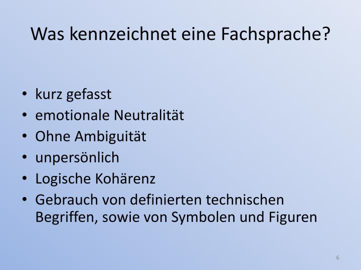 PPT - Fachsprache PowerPoint Presentation - ID:875434