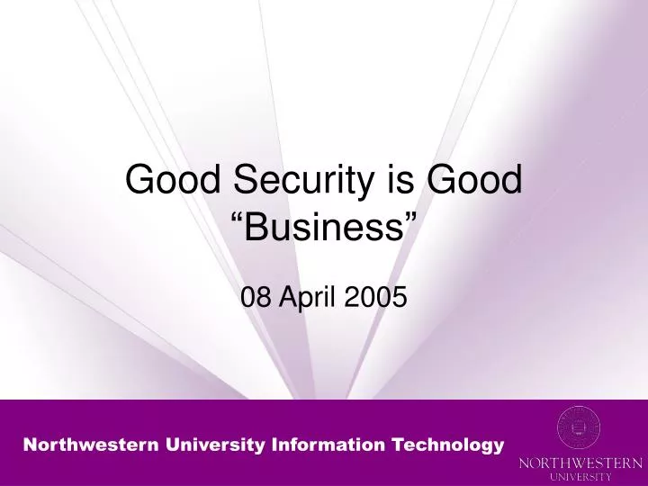 PPT - Good Security is Good “Business” PowerPoint Presentation, free ...