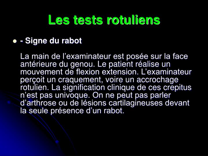 PPT - Examen du genou PowerPoint Presentation - ID:878689