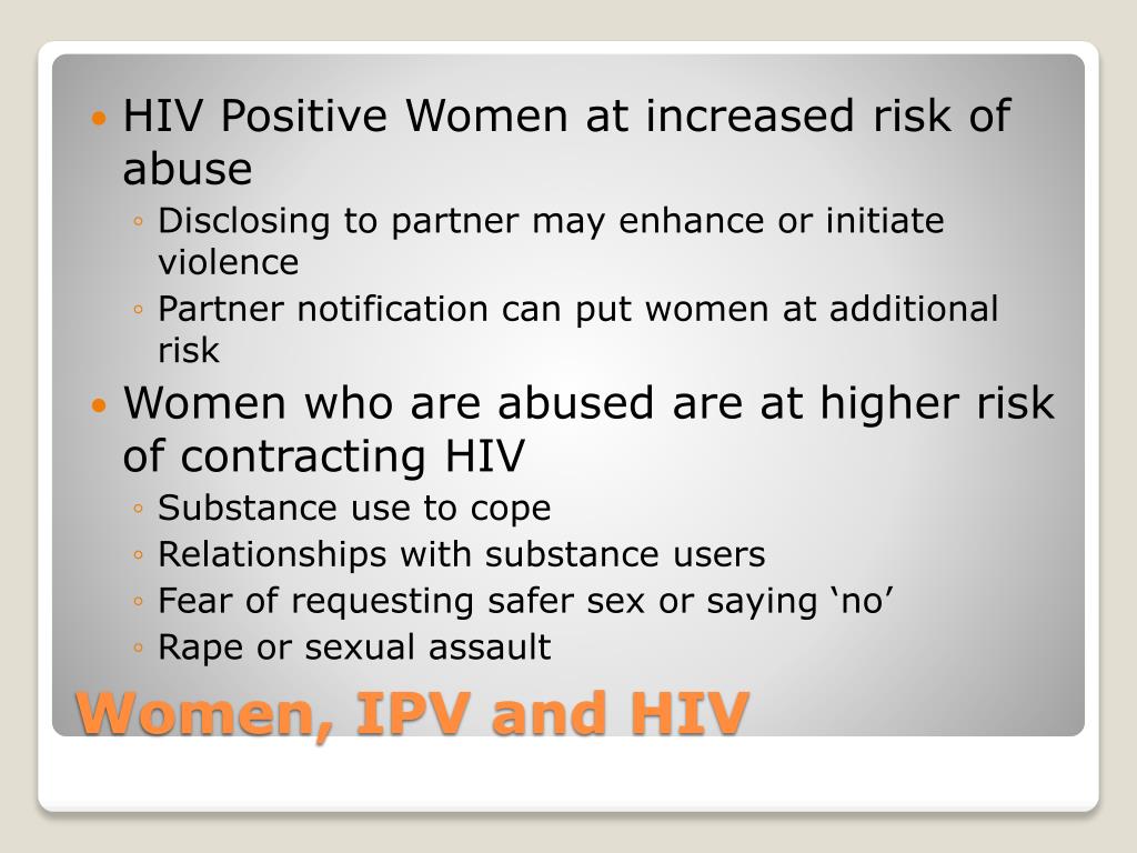 Ppt Hiv And Intimate Partner Violence Powerpoint Presentation Free