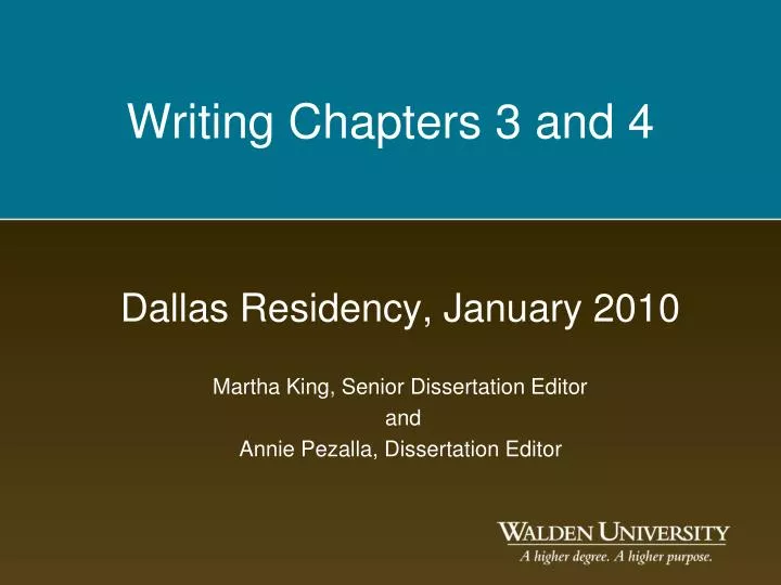 PPT - Writing Chapters 3 and 4 PowerPoint Presentation, free download ...