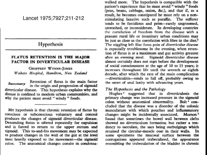 PPT - Ontstaanswijze van diverticulose en diverticulitis PowerPoint ...