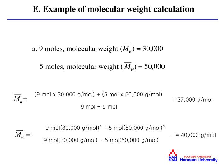 PPT - Chapter 2. Molecular Weight and Polymer Solutions PowerPoint ...