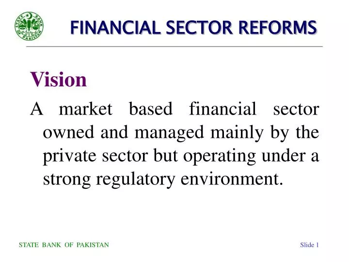 PPT - FINANCIAL SECTOR REFORMS PowerPoint Presentation, free download ...