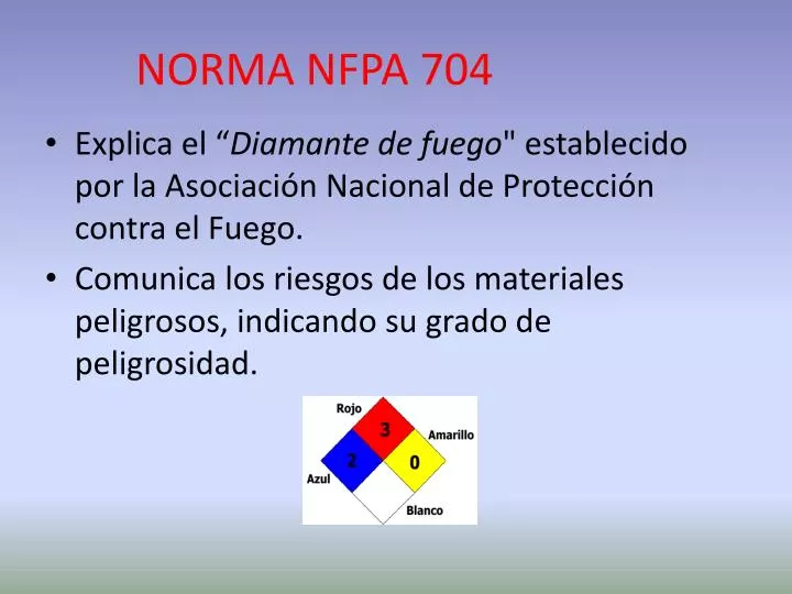 PPT - NORMA NFPA 704 PowerPoint Presentation, free download - ID:881056