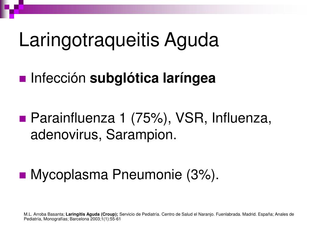 PPT - Laringotraqueítis, Epiglotítis y Bronquiolítis. PowerPoint ...