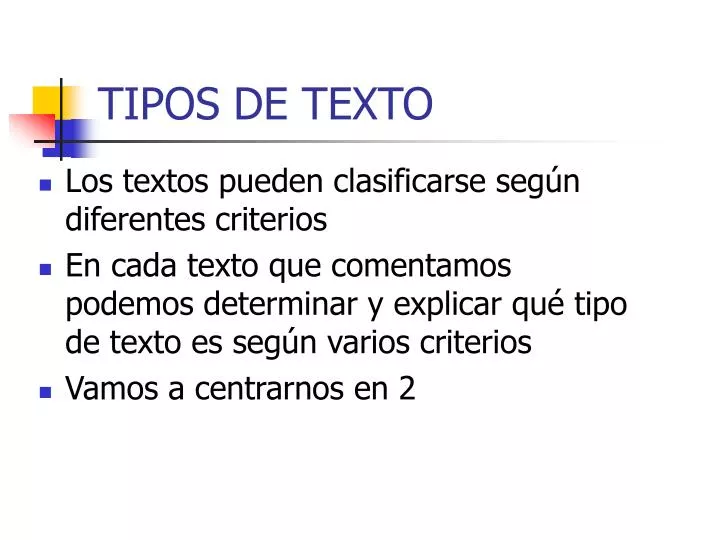 PPT - TIPOS DE TEXTO PowerPoint Presentation, free download - ID:882126