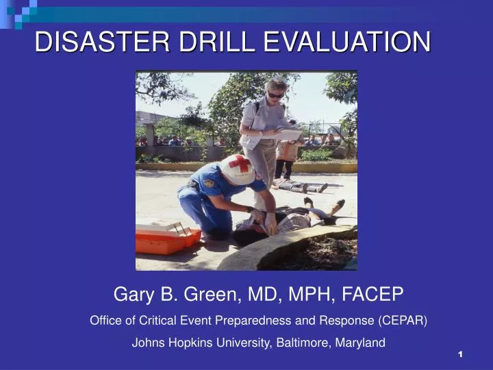 PPT - DISASTER DRILL EVALUATION PowerPoint Presentation, free download ...
