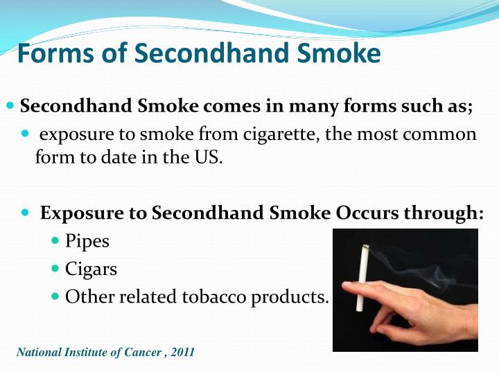 PPT - Secondhand Smoking at Home in the US: Its Effects on Children ...