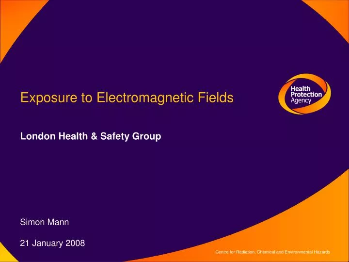 PPT - Exposure to Electromagnetic Fields PowerPoint Presentation, free ...