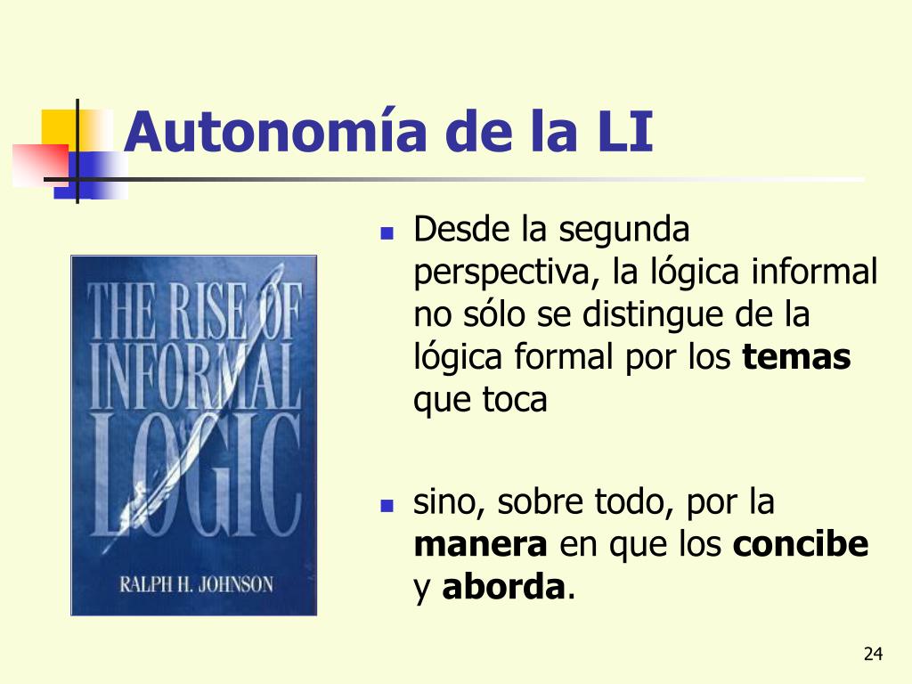 PPT - Lógica informal y pensamiento crítico: un intento de ...
