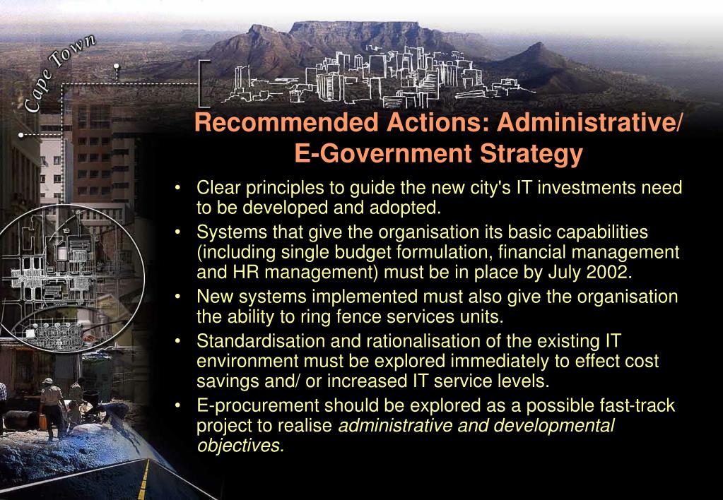 PPT - Transforming local government with an IT enabled strategy - Cape ...