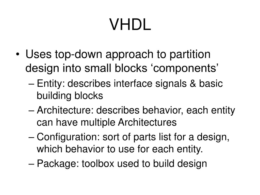 PPT - Verilog VS VHDL PowerPoint Presentation, free download - ID:883997 PPT - Verilog VS VHDL PowerPoint Presentation, free download - ID:883997