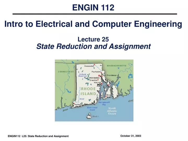 PPT - ENGIN 112 Intro to Electrical and Computer Engineering Lecture 25 ...