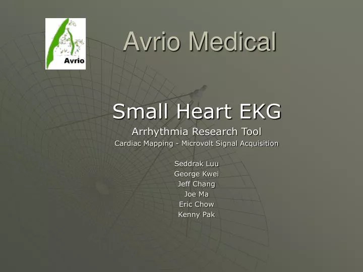 PPT - Avrio Medical PowerPoint Presentation, free download - ID:887361
