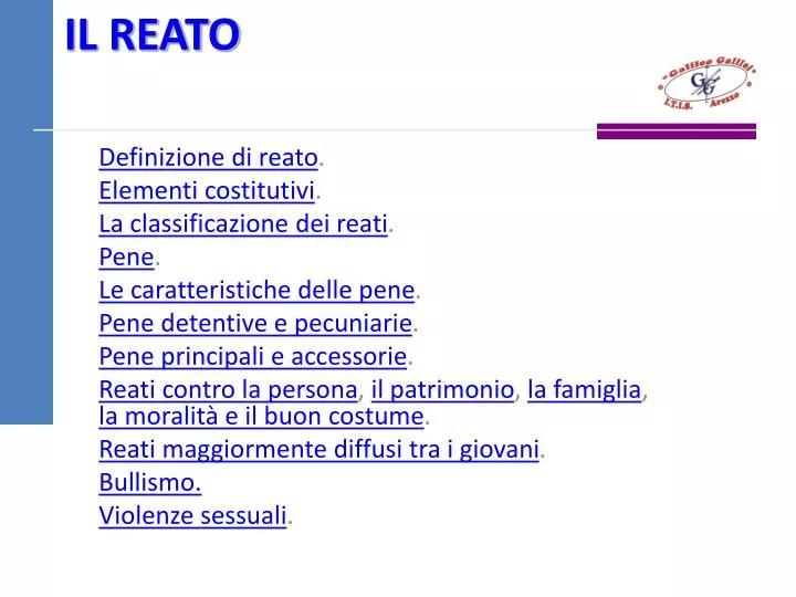 PPT - IL REATO PowerPoint Presentation, free download - ID:888650
