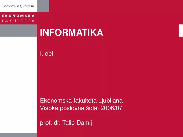 PPT - INFORMATIKA PowerPoint Presentation, free download - ID:889094