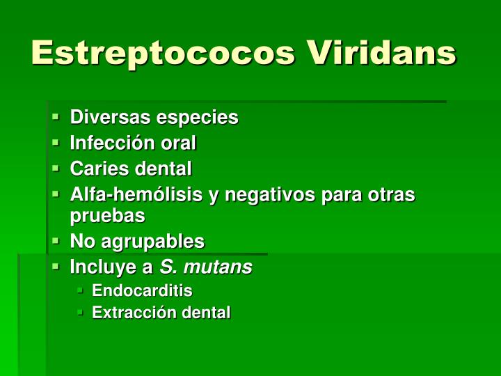 Resumen De Microbiologa Estreptococos Del Grupo Viridans