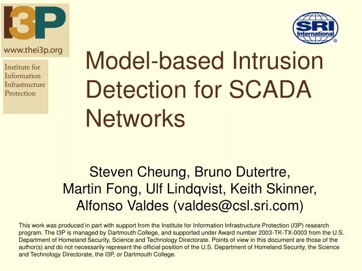 Ppt Model Based Intrusion Detection For Scada Networks Powerpoint Presentation Id 889787
