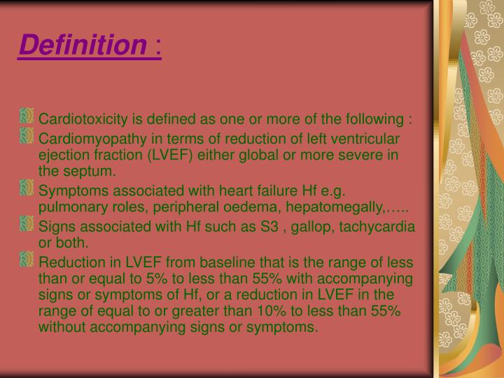PPT - Chemotherapy Induced Cardiotoxicity PowerPoint Presentation - ID ...