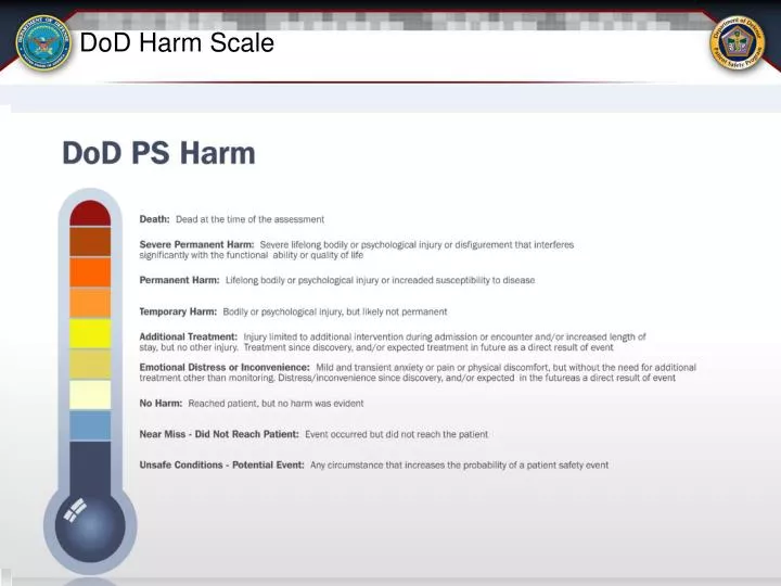 PPT - DoD Harm Scale PowerPoint Presentation, free download - ID:890518