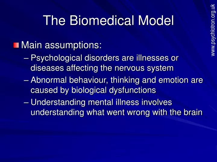 PPT - The Biomedical Model PowerPoint Presentation, free download - ID ...