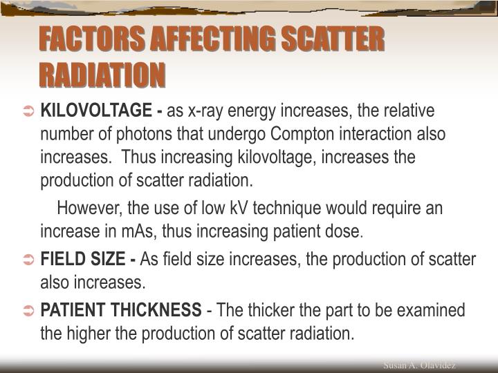 PPT - SCATTER RADIATION PowerPoint Presentation - ID:892250