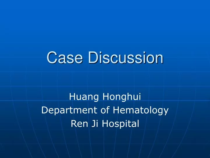 PPT - Case Discussion PowerPoint Presentation, free download - ID:892462