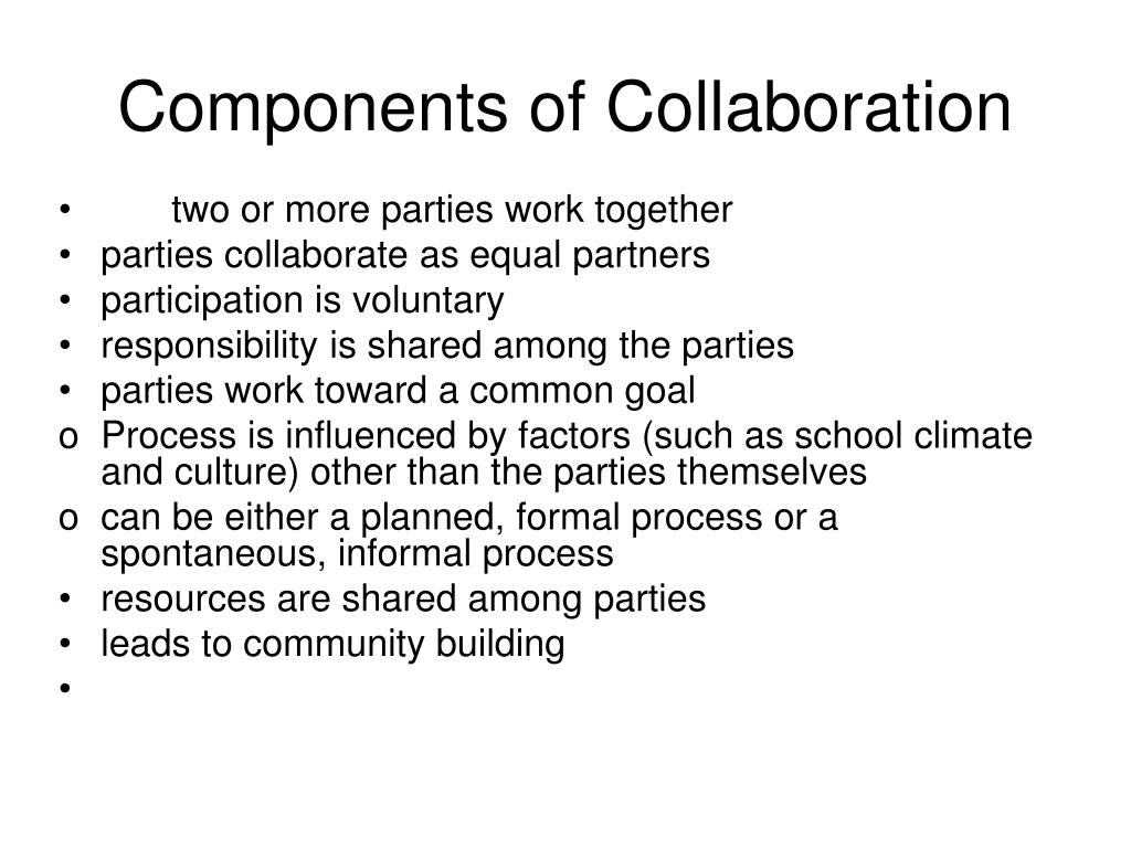 Ppt Collaboration And Effective Partnerships Powerpoint Presentation