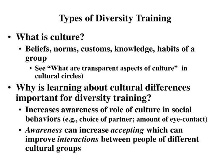 PPT - Types of Diversity Initiatives Examples of Managing Diversity (MD ...