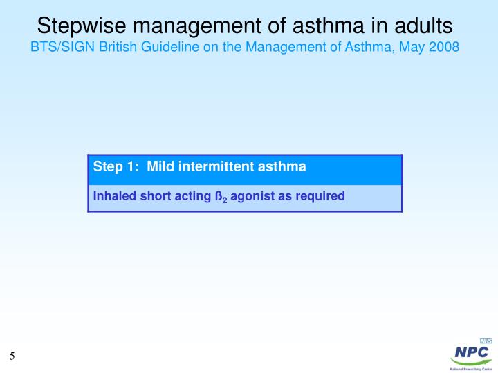 PPT - British Guideline on the Management of Asthma BTS/SIGN British ...