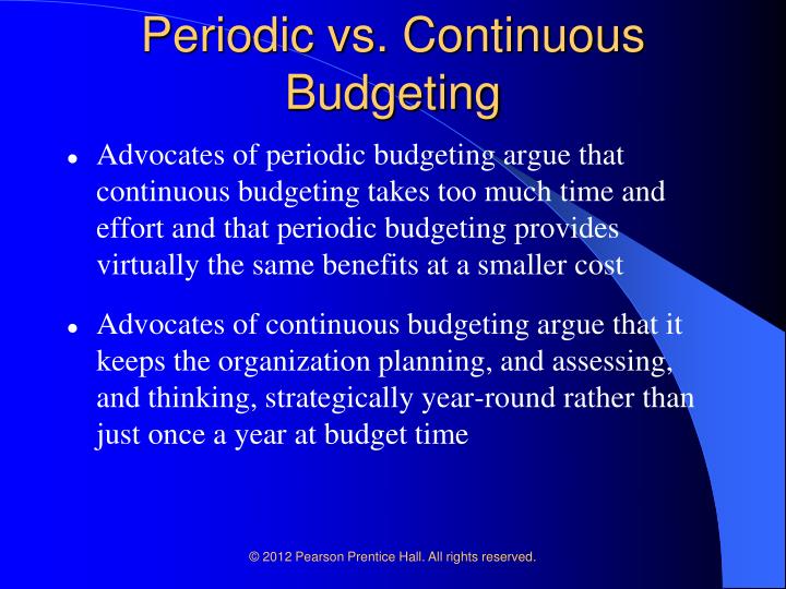 PPT - Using Budgets for Planning and Coordination PowerPoint ...