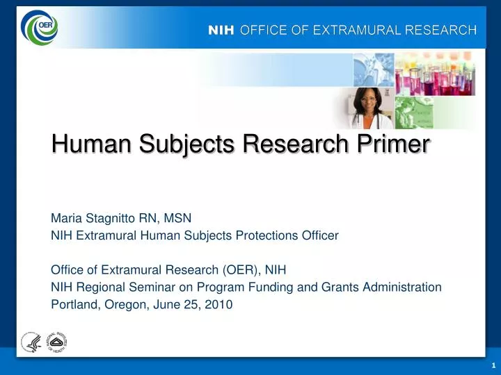 PPT - Human Subjects Research Primer PowerPoint Presentation, free ...