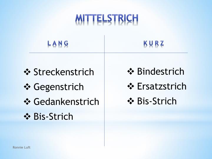 PPT - Der Mittelstrich PowerPoint Presentation - ID:894154