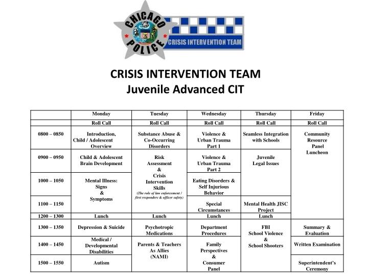PPT - CRISIS INTERVENTION TEAM PowerPoint Presentation - ID:894878