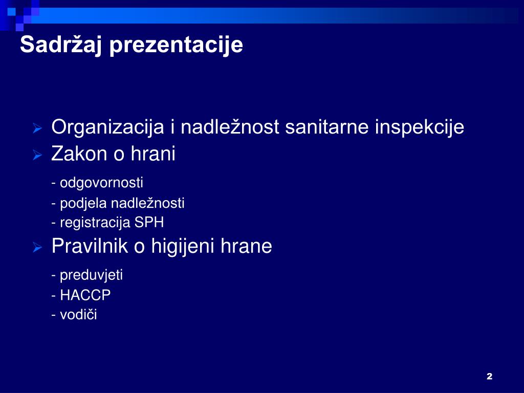 PPT - MINISTARSTVO ZDRAVSTVA I SOCIJALNE SKRBI Uprava za sanitarnu inspekciju ODJEL ZA SIGURNOST ...