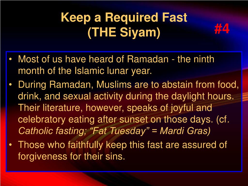 PPT - Islam : The Five Pillars or Duties of the Muslim PowerPoint ...