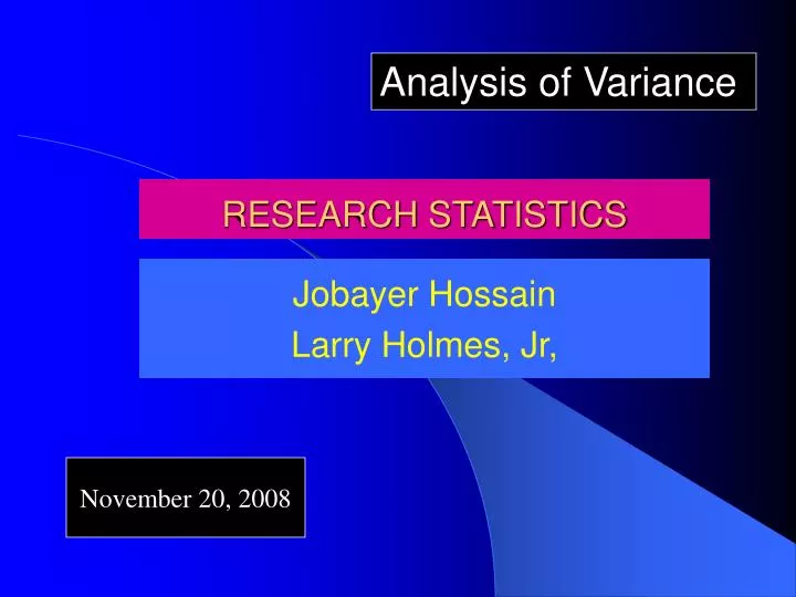 PPT - RESEARCH STATISTICS PowerPoint Presentation, free download - ID ...