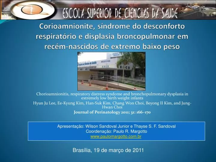 PPT - Chorioamnionitis, respiratory distress syndome and ...