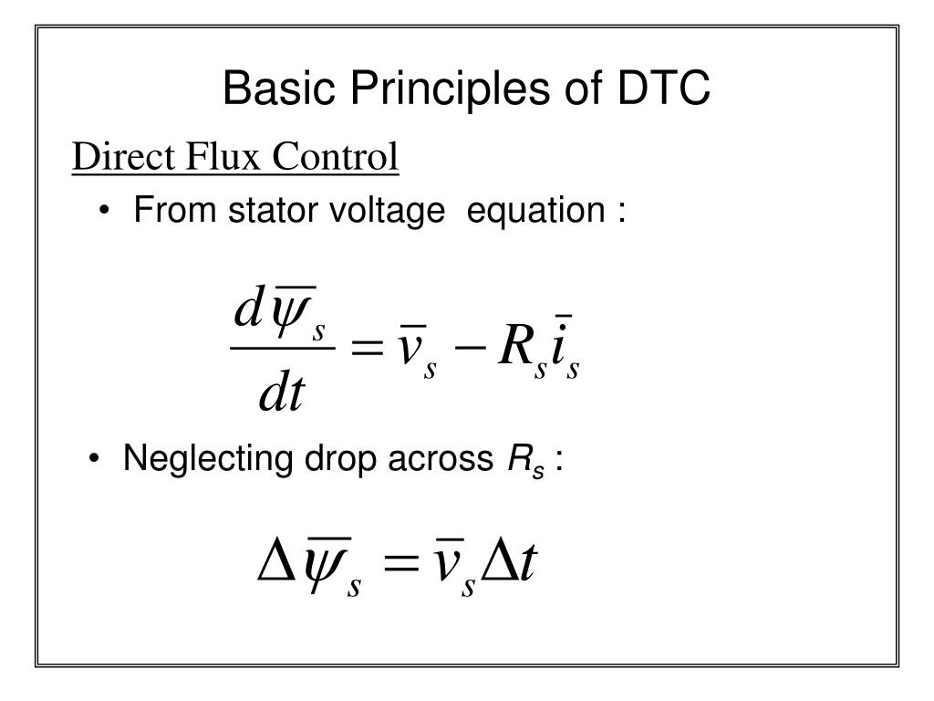 Ppt Direct Torque Control Of Induction Machine Powerpoint