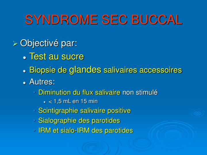 PPT - SYNDROME de GOUGEROT-SJÖGREN PowerPoint Presentation - ID:897055