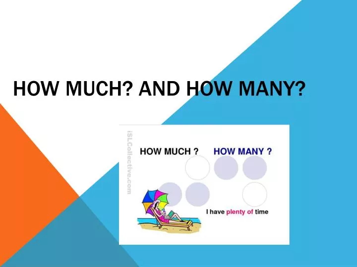 PPT - How much? and how many? PowerPoint Presentation, free download ...