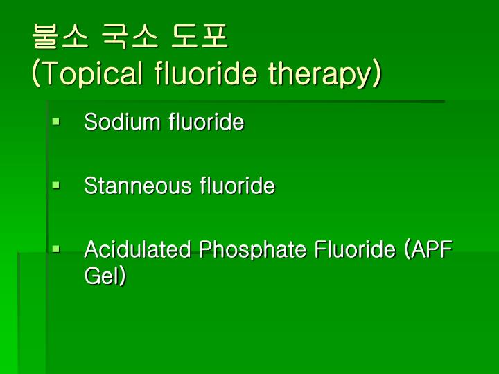 PPT - Fluoride application in dentistry PowerPoint Presentation - ID:898017