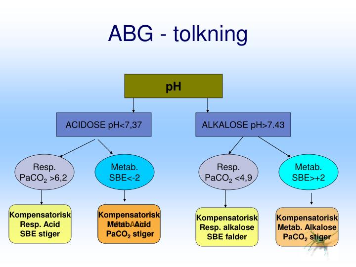 PPT - ”Tolkning og konsekvens af en A-punktur” Arteriel Blod Gas (ABG ...