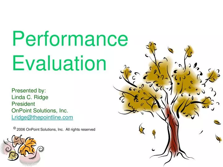PPT - Performance Evaluation PowerPoint Presentation, free download ...