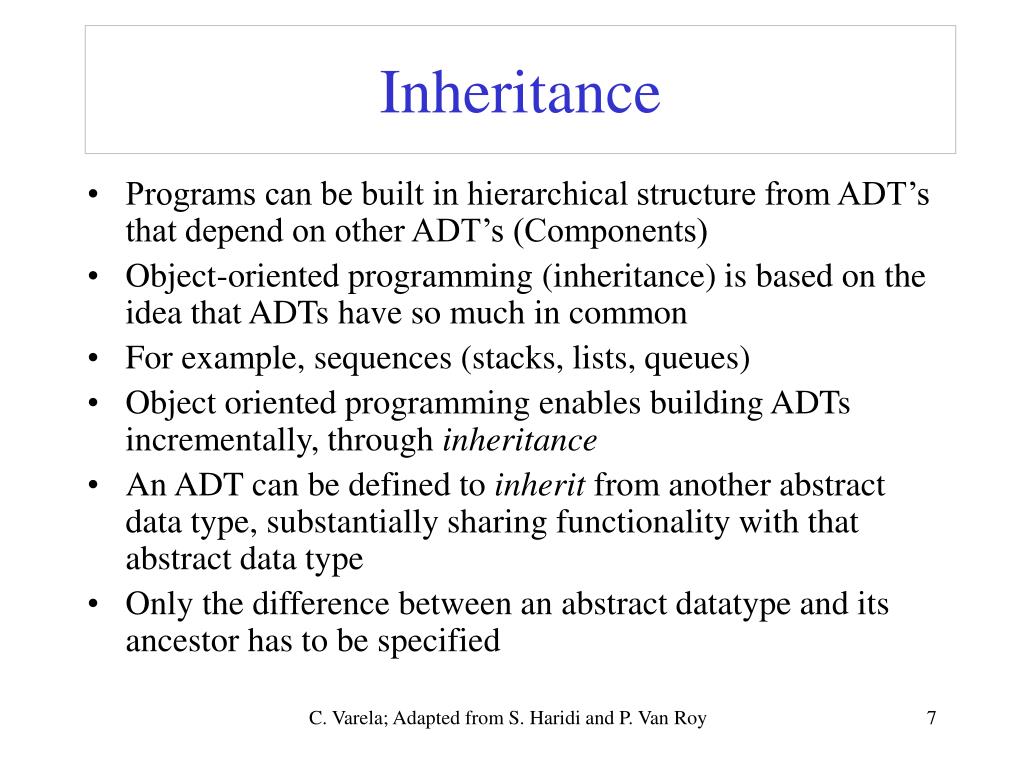 Ppt Object Oriented Programming Objects Classes And Inheritance Vrh 71 4 Polymorphism Vrh