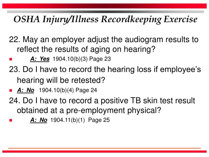 PPT - OSHA RECORD KEEPING PowerPoint Presentation - ID:902685