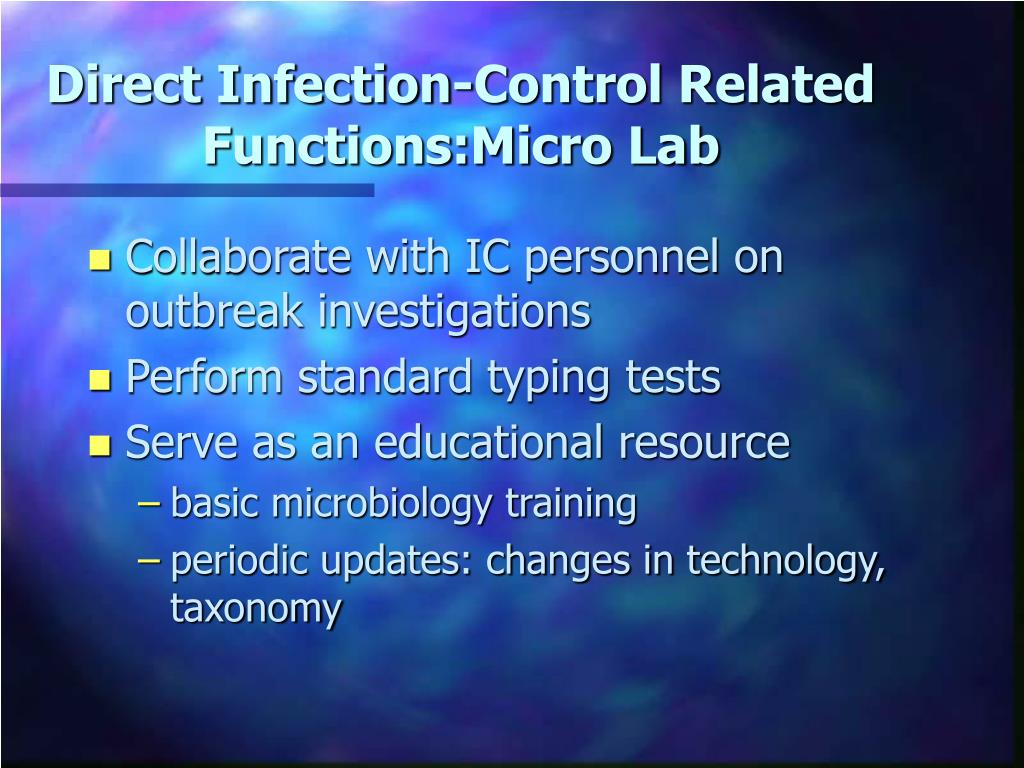 PPT - Role of the Microbiology Laboratory in Hospital Epidemiology ...