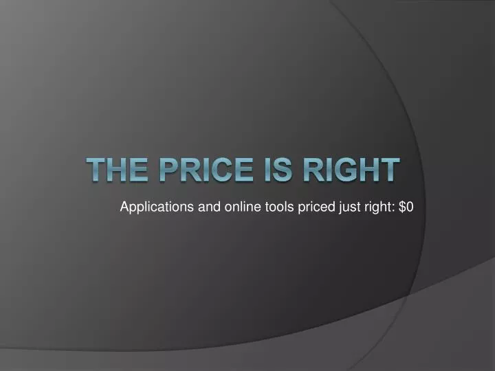 PPT - The Price is Right PowerPoint Presentation, free download - ID:904309