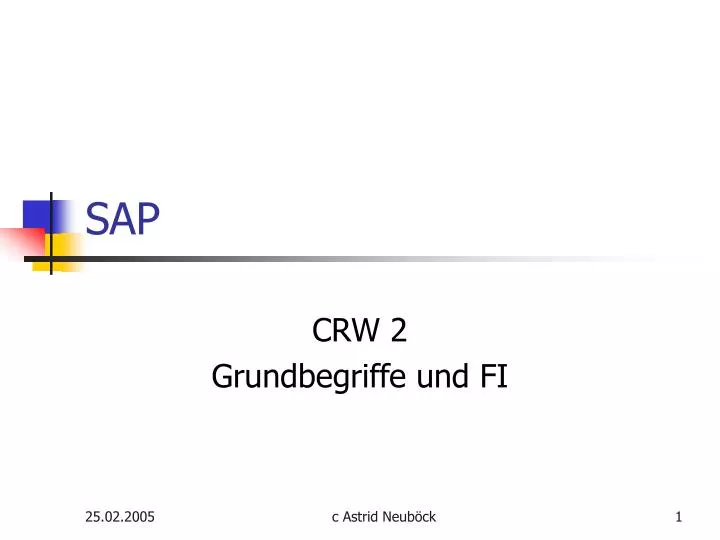 PPT - SAP PowerPoint Presentation, free download - ID:904557